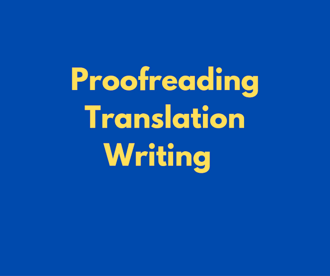 Do translation, proofreading, background removal and writing by ...