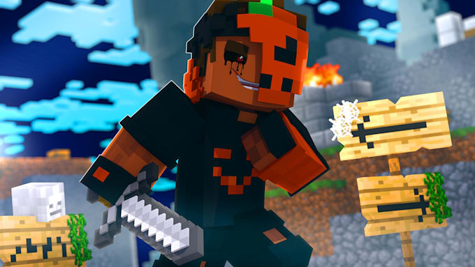 Make minecraft professional thumbnails fast by Heiknsinc | Fiverr