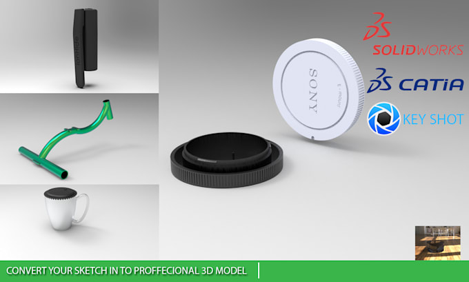 Do 3d modeling, product designing, 3d product renderings by Davidkotelawala | Fiverr