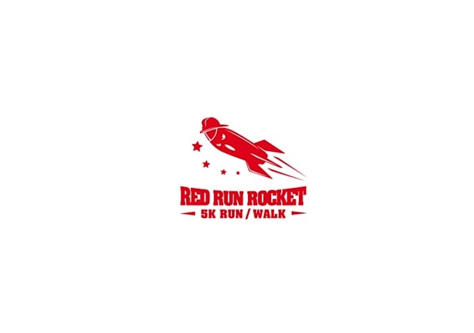 Do original perfect illustrate red hot rocket 5k run logo by Philip ...