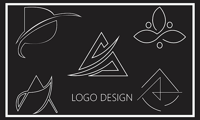 Create black and white line logo modern line art text by Gfx_aliya | Fiverr