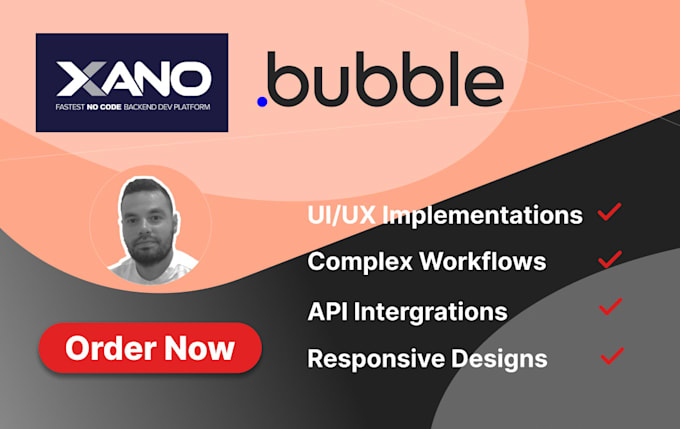 Bring your app ideas to life using bubble and xano as a backend by Jao_andreu | Fiverr