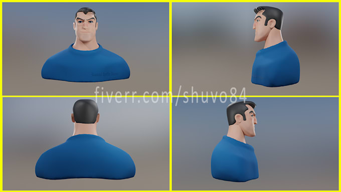 Stylized 3d character design of your concept by Shuvo84 | Fiverr