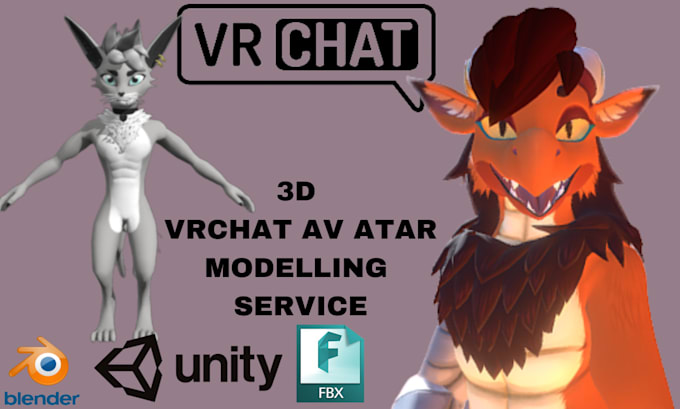 Do vrchat avatar nsfw,furry avatar from your reference to your taste by Frankife32 | Fiverr