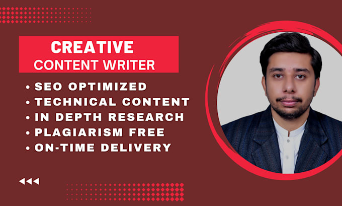 Write compelling seo friendly technical creative content writing by Muhammadyous129 | Fiverr