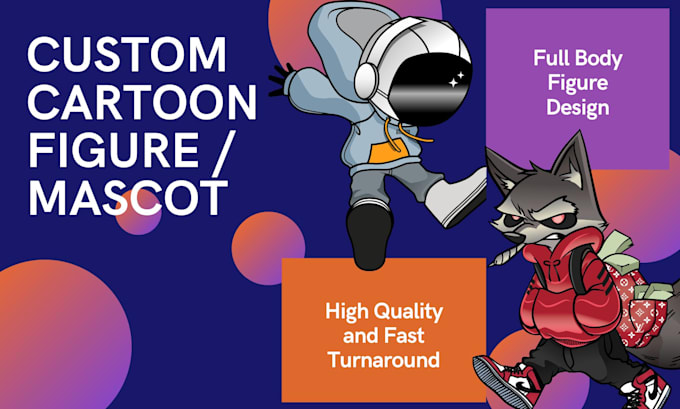 Draw custom cartoon character mascot by Ax_lander | Fiverr