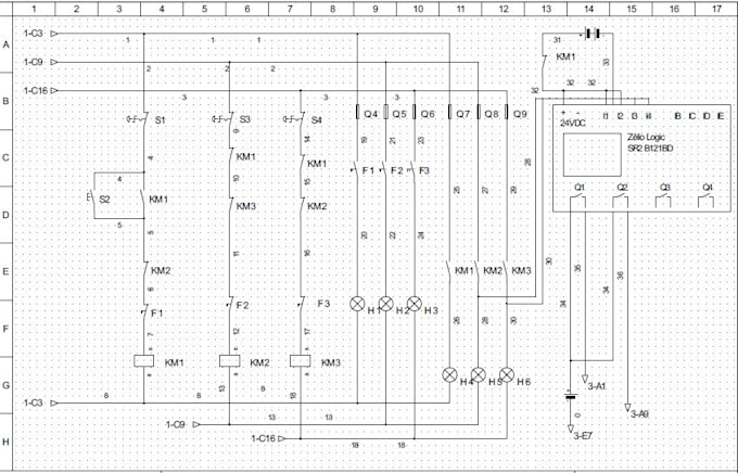 Draw electrical schematic panel boards by Oussamatr1 | Fiverr