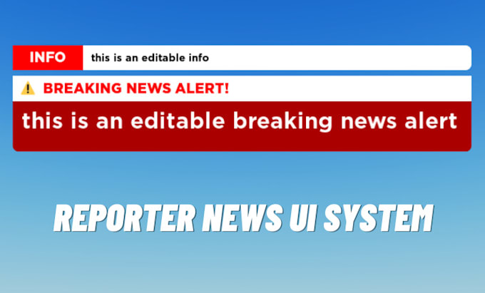 Give you this reporter news system ui roblox by Itsmatheo | Fiverr