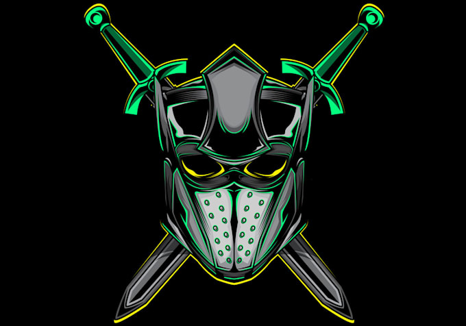 Design creative knight helmet logo for you in just 1 day by Matthew ...