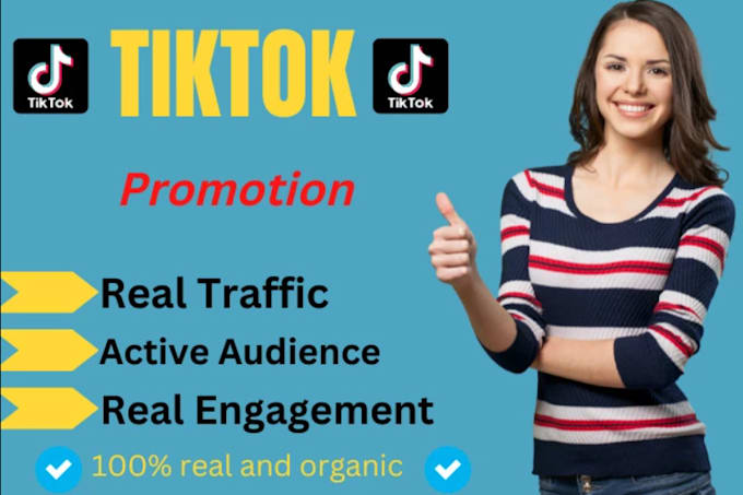 Grow and promote tik tok account, tik tok marketing, organic tik tok follower by Tosam23 | Fiverr