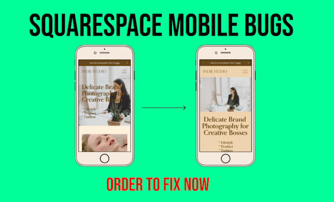 Resolve your squarespace mobile bugs by Mikehussey_ | Fiverr