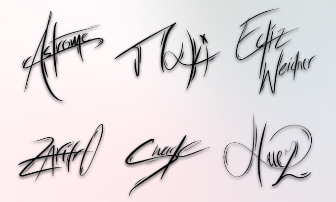 Design handwritten and abstract signatures by Teapdzn | Fiverr