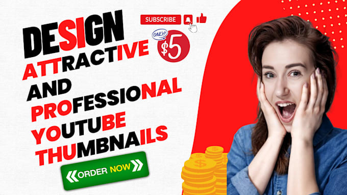 Design eye catchy youtube thumbnails for you by Trans_dude | Fiverr