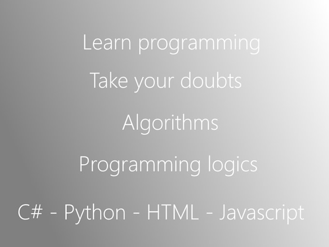 Help you study programming languages by Leandronasci985 | Fiverr