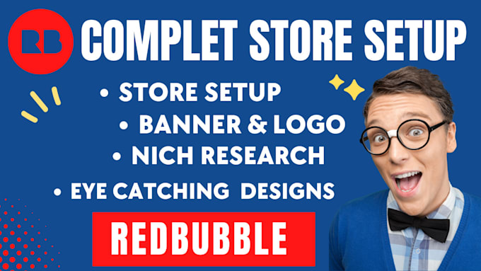 Setup redbubble store and upload designs by Karim_km | Fiverr