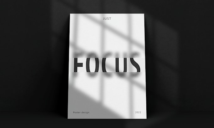 Design a minimalistic typography poster by Yaroslava_or | Fiverr