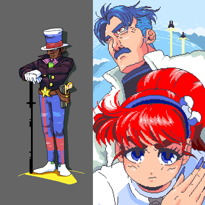 Do great pixel art characters for you by Tio_jolo | Fiverr