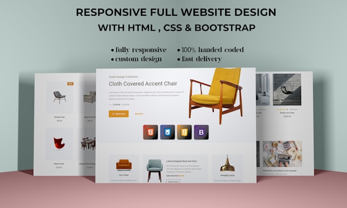 Create html css full website creation with responsive design by ... Create html css full website creation with responsive design by ...