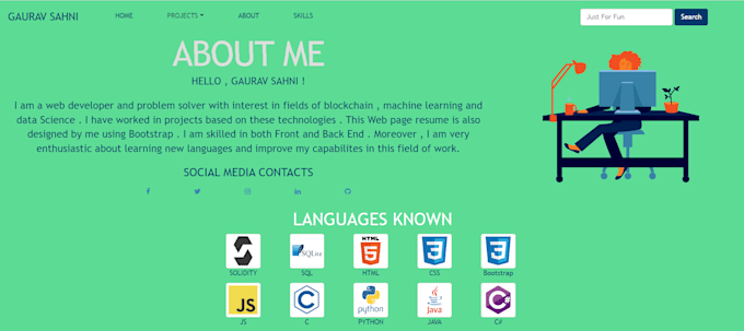 Make cool and creative web pages for you by Gauravsahni309 | Fiverr