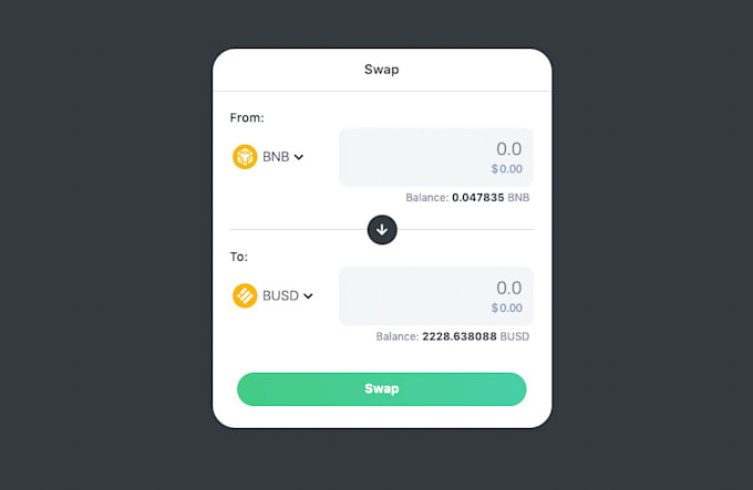 Develop your custom token swap platform by Ameagari | Fiverr