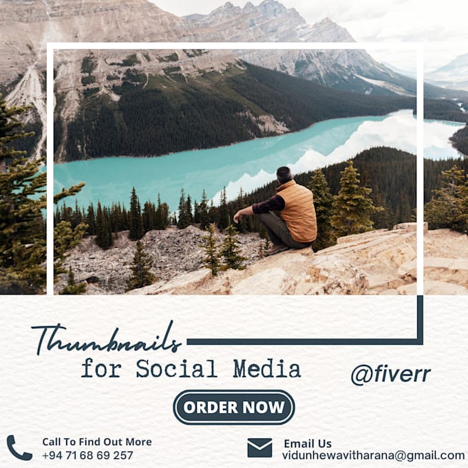 Create any template for social media or a youtube thumbnail for you by ...