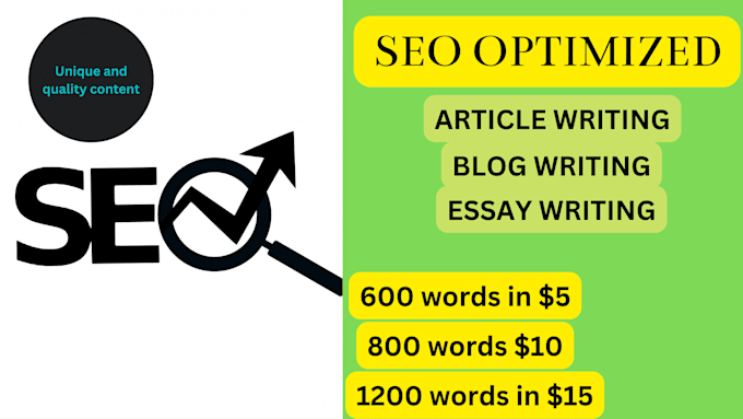 Be your professional seo article writer by Zoniurooj | Fiverr