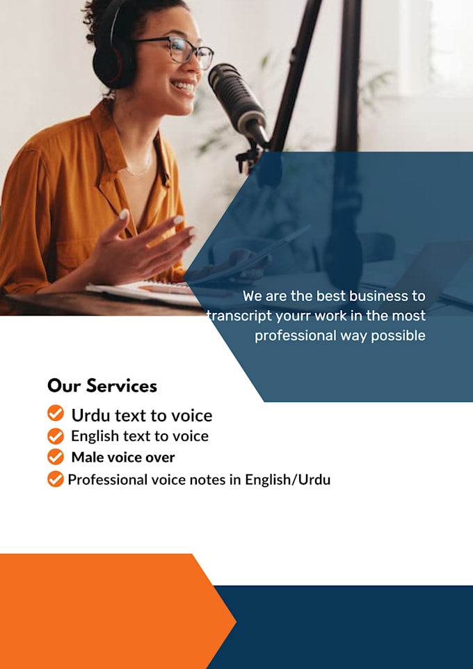 Make voice notes and transcript text to voice by Zayanali857 | Fiverr