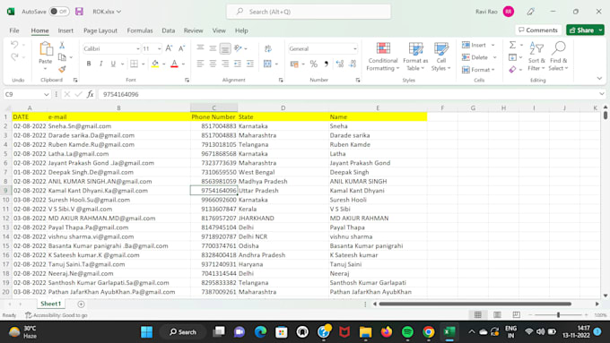 Do perfect data entry data cleaning and copy paste work by Ravirao417 ...