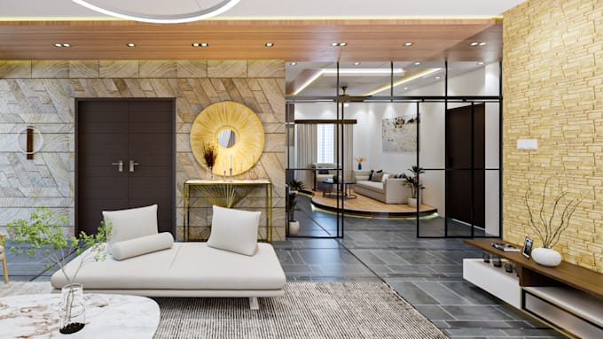 Create realistic interior renderings of your project by Archdipty | Fiverr