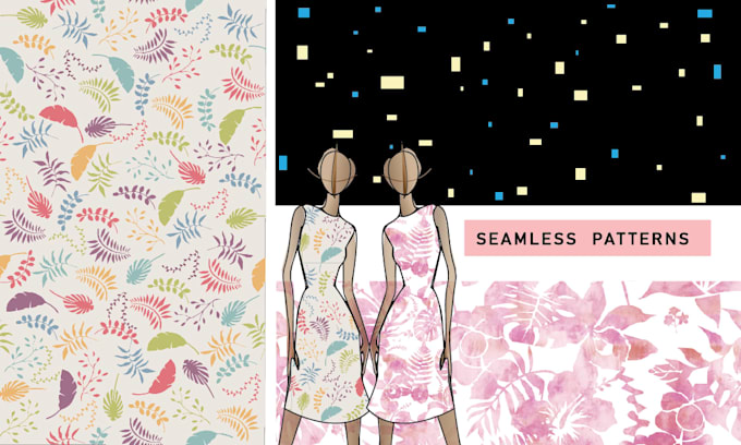 Any modern and clean seamless textile patterns by Dinna92 | Fiverr