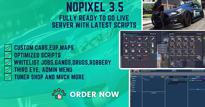 Can create fivem custom server just as nopixel 3 5 by Saifneon | Fiverr