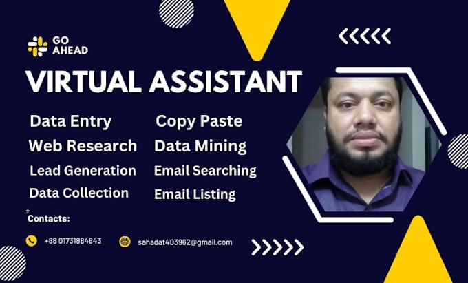 Be your virtual assistant for data entry, web research by Sahadat403962 | Fiverr