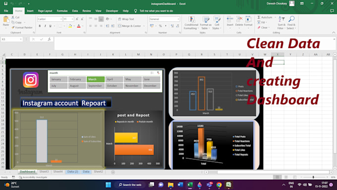 Do data analysis, able to clean big data, dashboard using sql excel and powerbi by Devesh ...