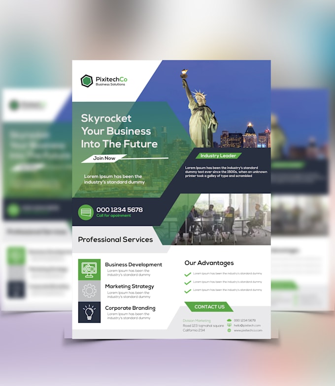 Design professional business flyer within 24 hours by Coloringdevice ...