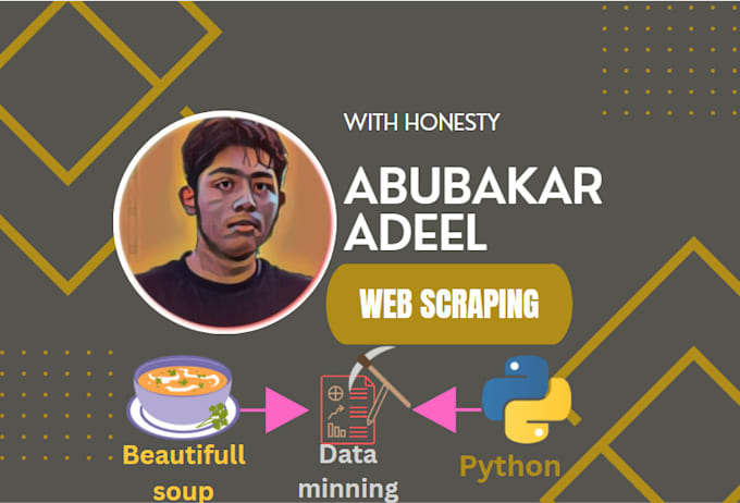 Do Python Web Scraping Offer 1 Dollar For 1st 5 And Data Mining By Abubakaradee1 Fiverr