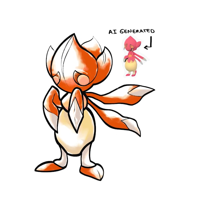 Draw and create ur custom pokemon by Jadedeadly | Fiverr