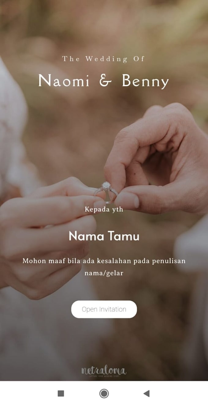 Make your dream invitation website comes true by Ourmomentid | Fiverr