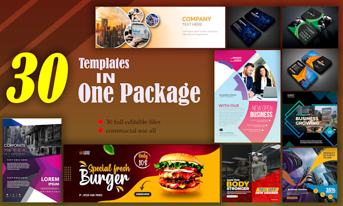 Design editable social media posts, banners, ads,flayer,business card ...