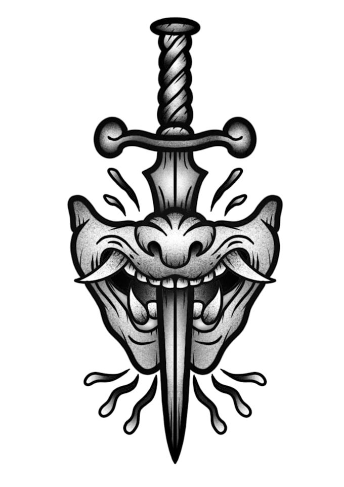 Create a tattoo flash with your ideas in my own style by Jotatt99 | Fiverr