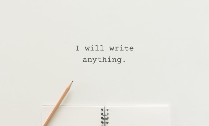 Write you anything within hours by Alivin13 | Fiverr