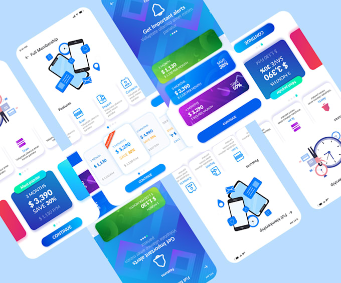 Ui ux design for web, mobile app and website using figma by Engrbikrom ...