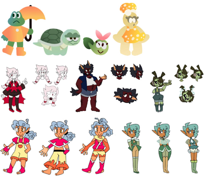 Create simple character designs by Brionstanley | Fiverr