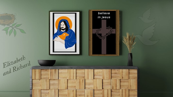 Professional digital wall template photos by Navkusa | Fiverr