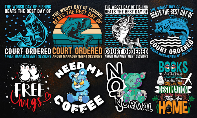 Custom merch by amazon bulk t shirt design and merchandise design by ...