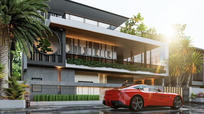 Make best visualization, interior or exterior design by Spinangledesign ...