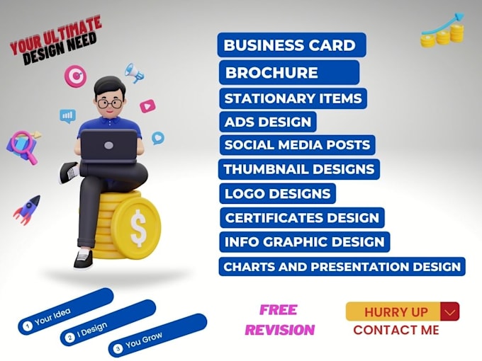 Do fantastic customized graphics design by M_fahad923 | Fiverr