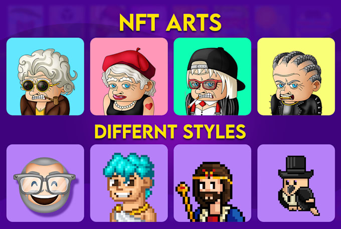 Create high quality nft arts and traits by Surajrenuka | Fiverr