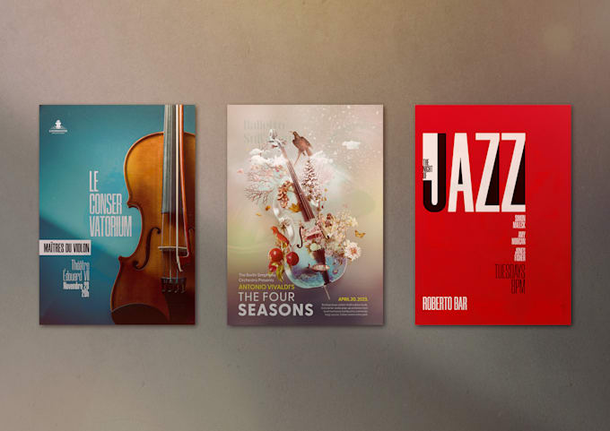 Create a modern concert, event, exibition, party poster by Salezio84 ...