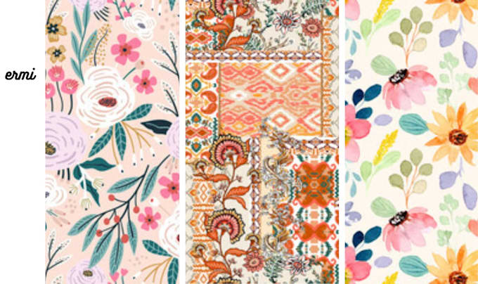 Design seamless repeat customized patterns by Ermiaseshtu | Fiverr