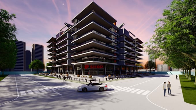 Render high quality 3d exterior architectural visualization by Abirsd ...